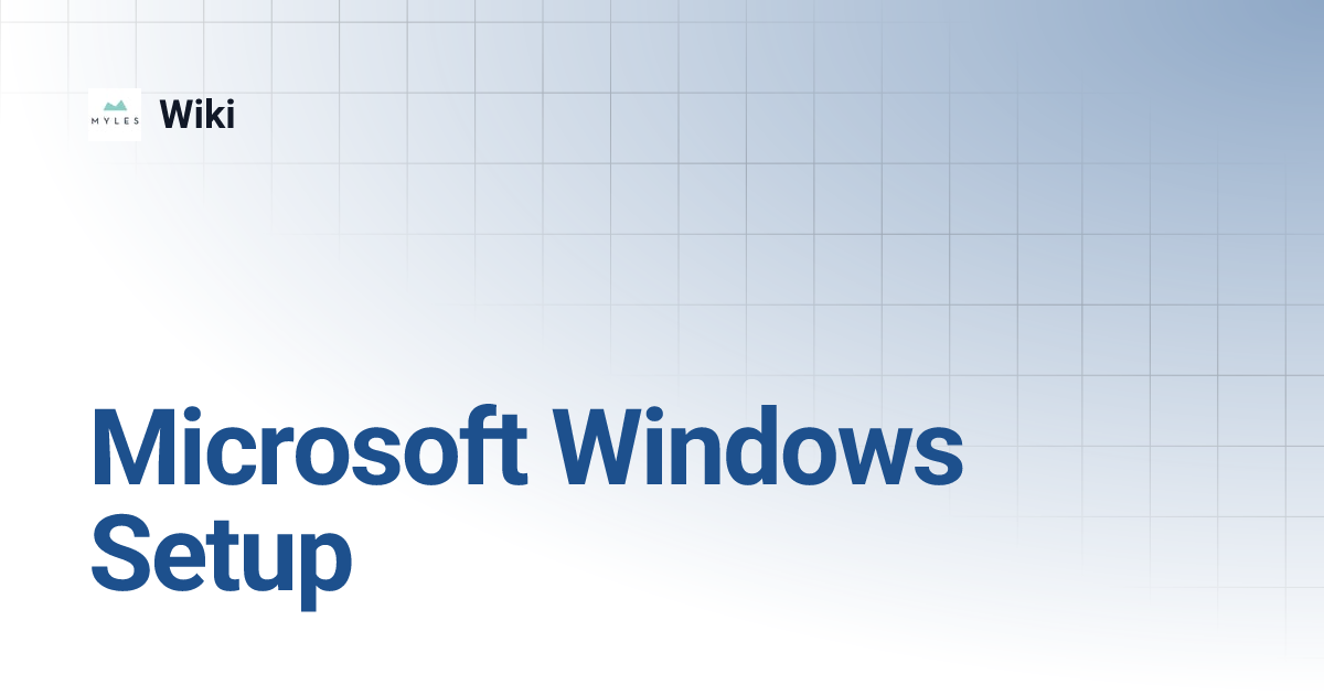 Microsoft Windows Setup | Wiki